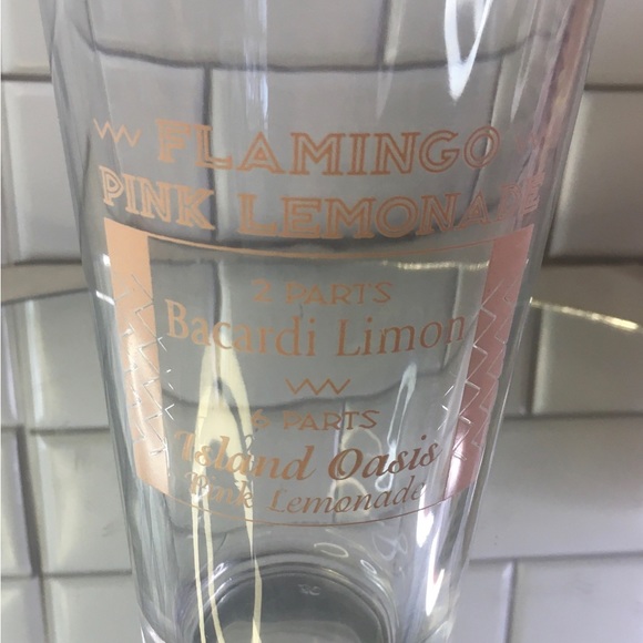 Flamingo Lemonade | Dining | Vintage Bar Glass With Cocktail Recipe ...